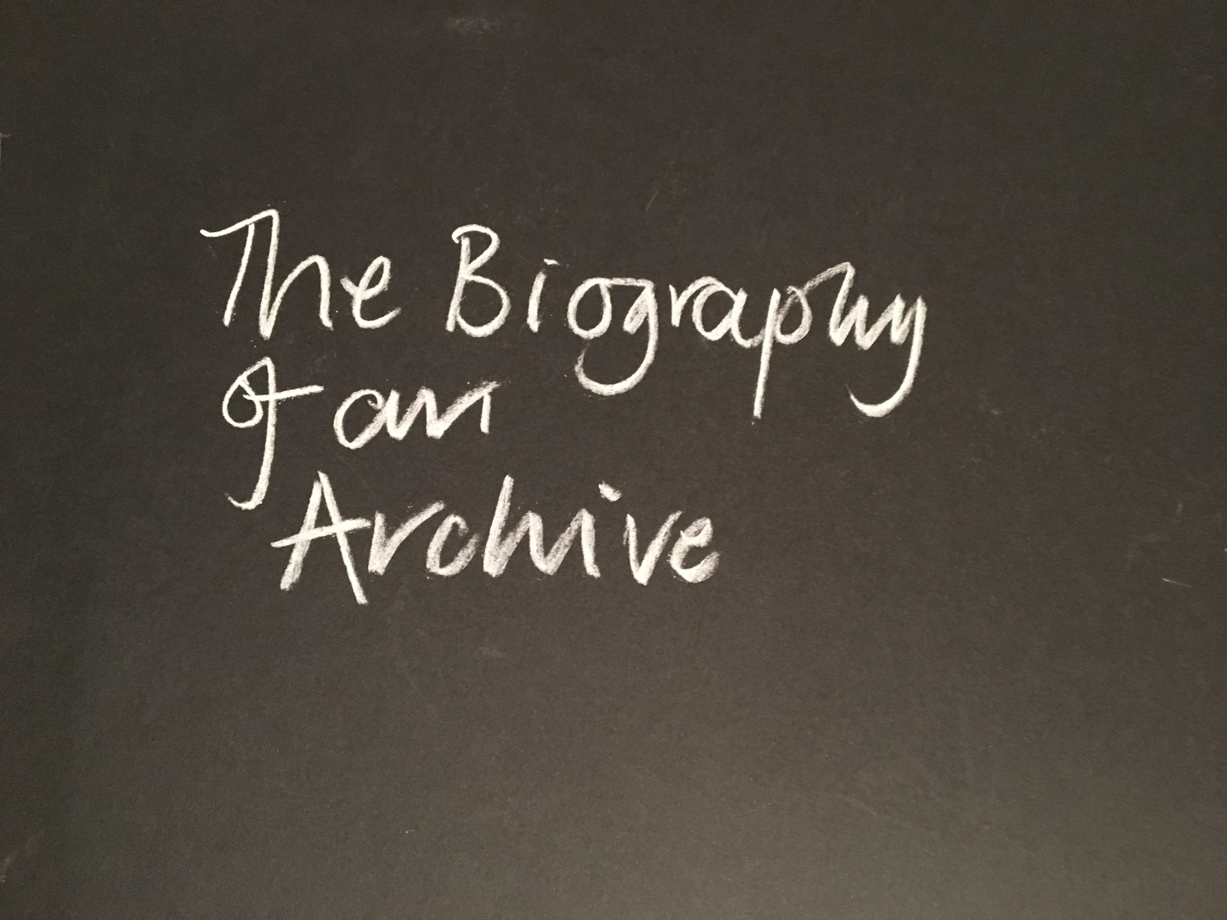 The Biography of an Archive